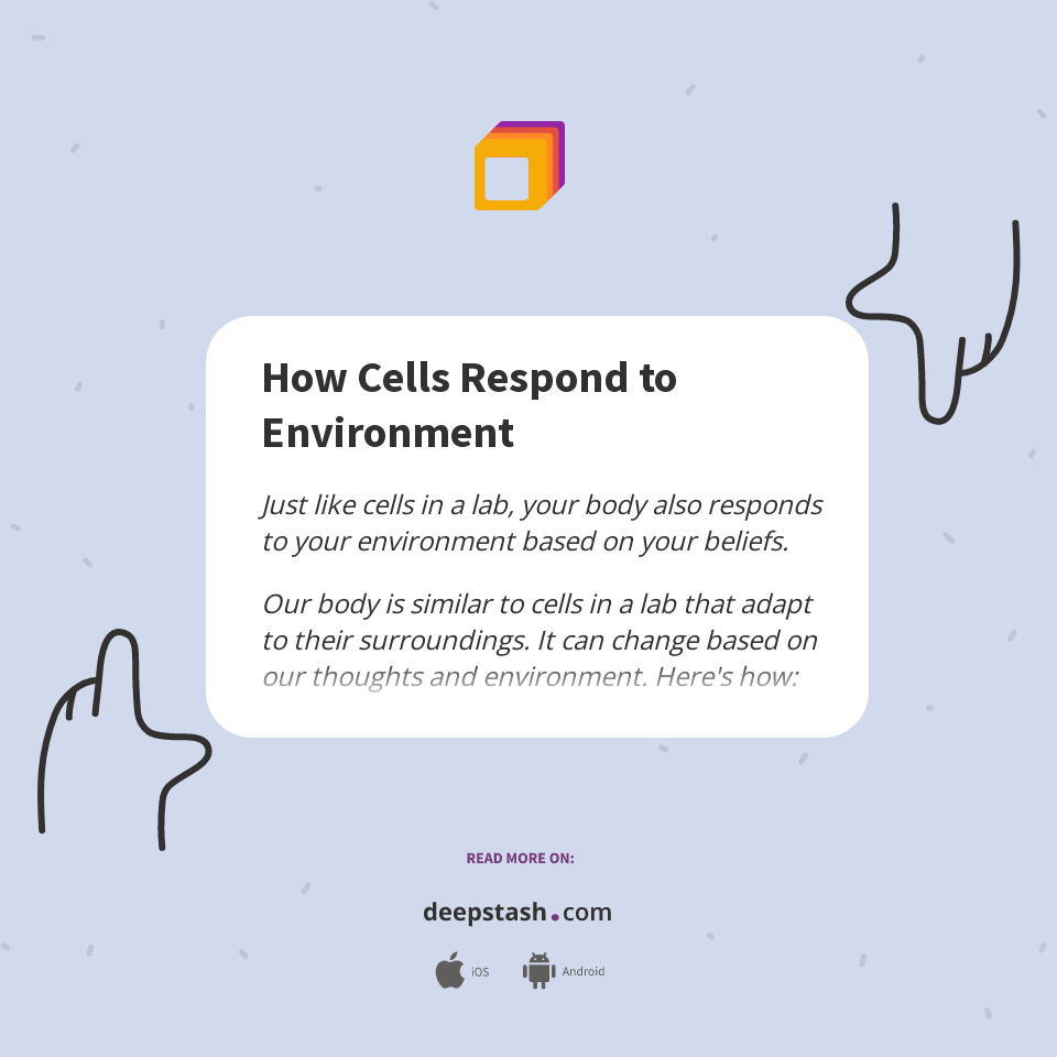 How Cells Respond to Environment - Deepstash