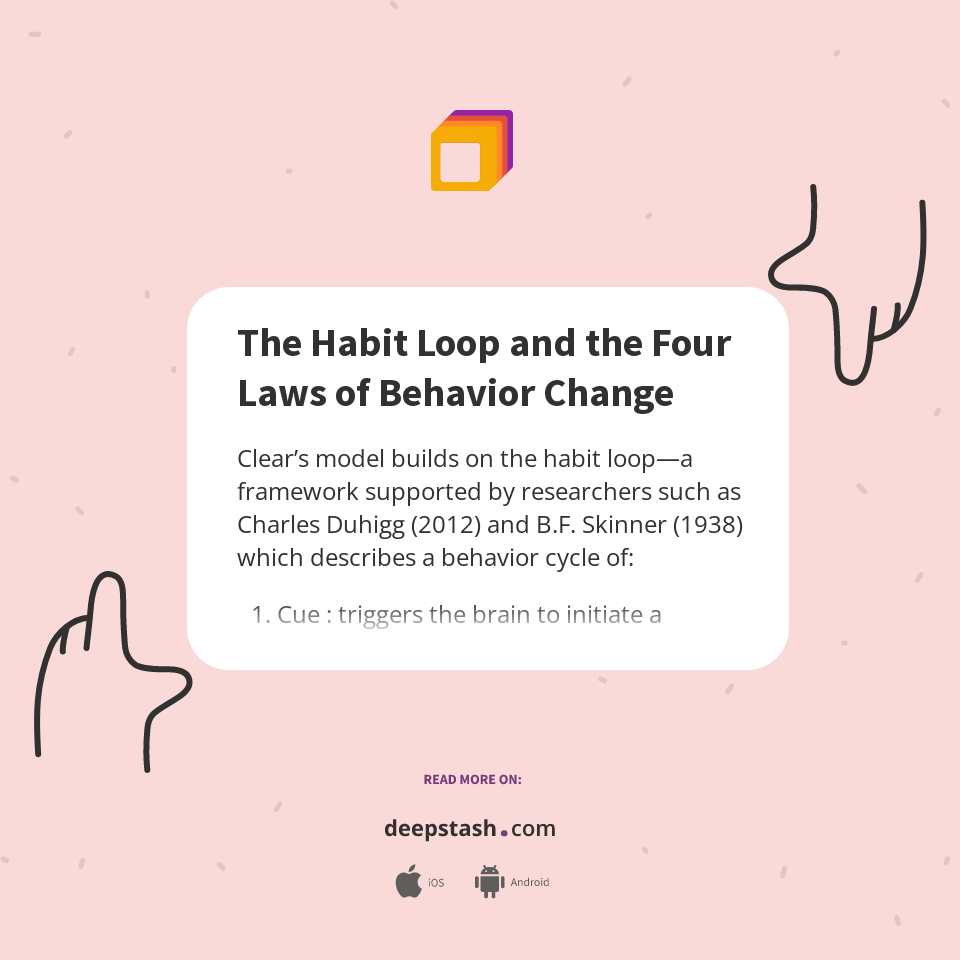 The Habit Loop and the Four Laws of Behavior Change - Deepstash