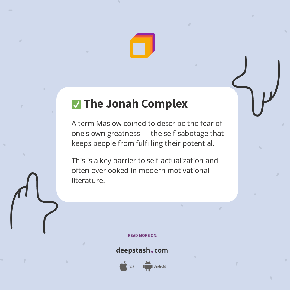 The Jonah Complex - Deepstash