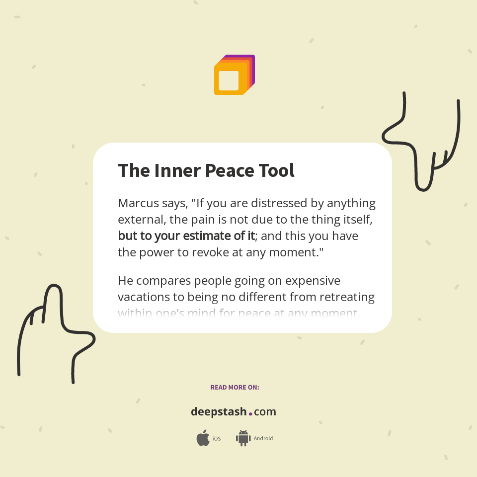 The Inner Peace Tool - Deepstash