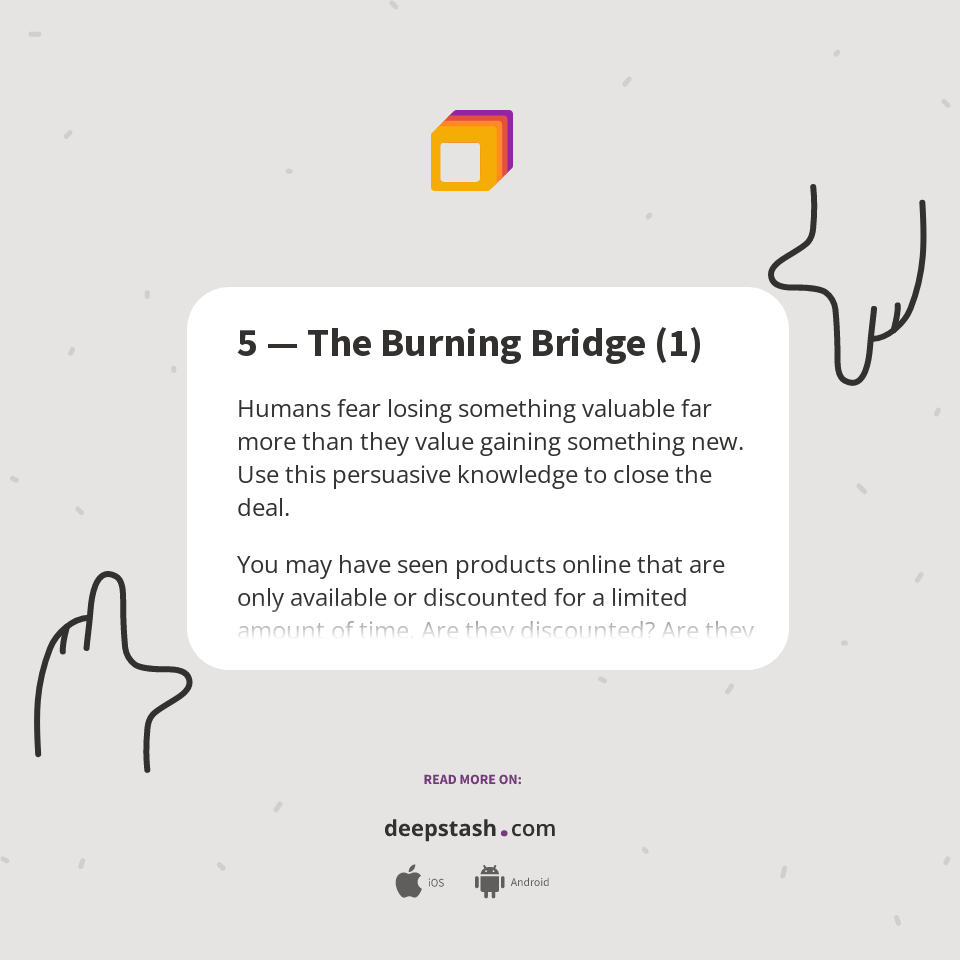 5 — The Burning Bridge (1) - Deepstash
