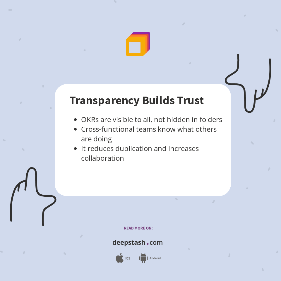 Transparency Builds Trust - Deepstash