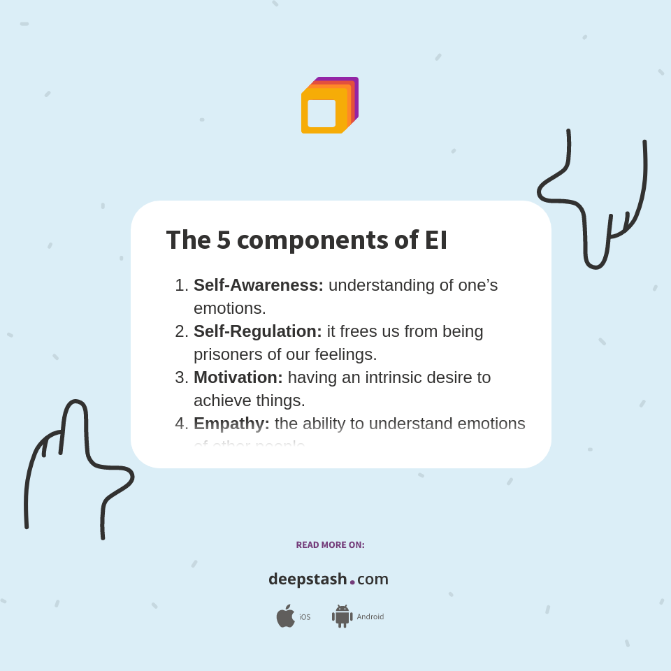The 5 components of EI - Deepstash