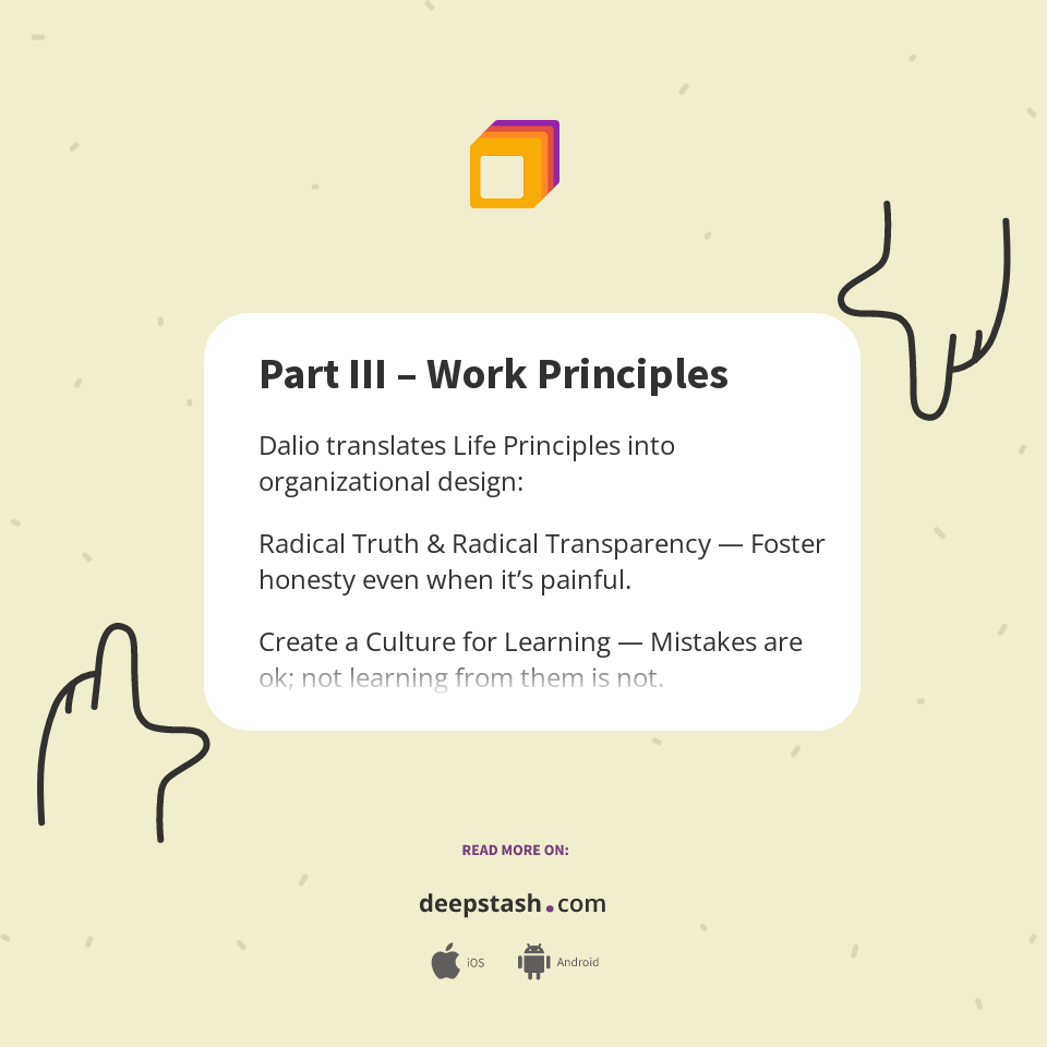 Part III – Work Principles - Deepstash
