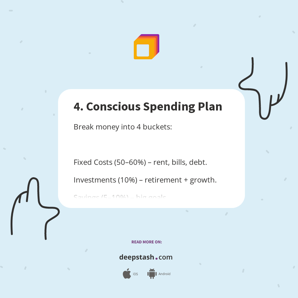 4. Conscious Spending Plan - Deepstash