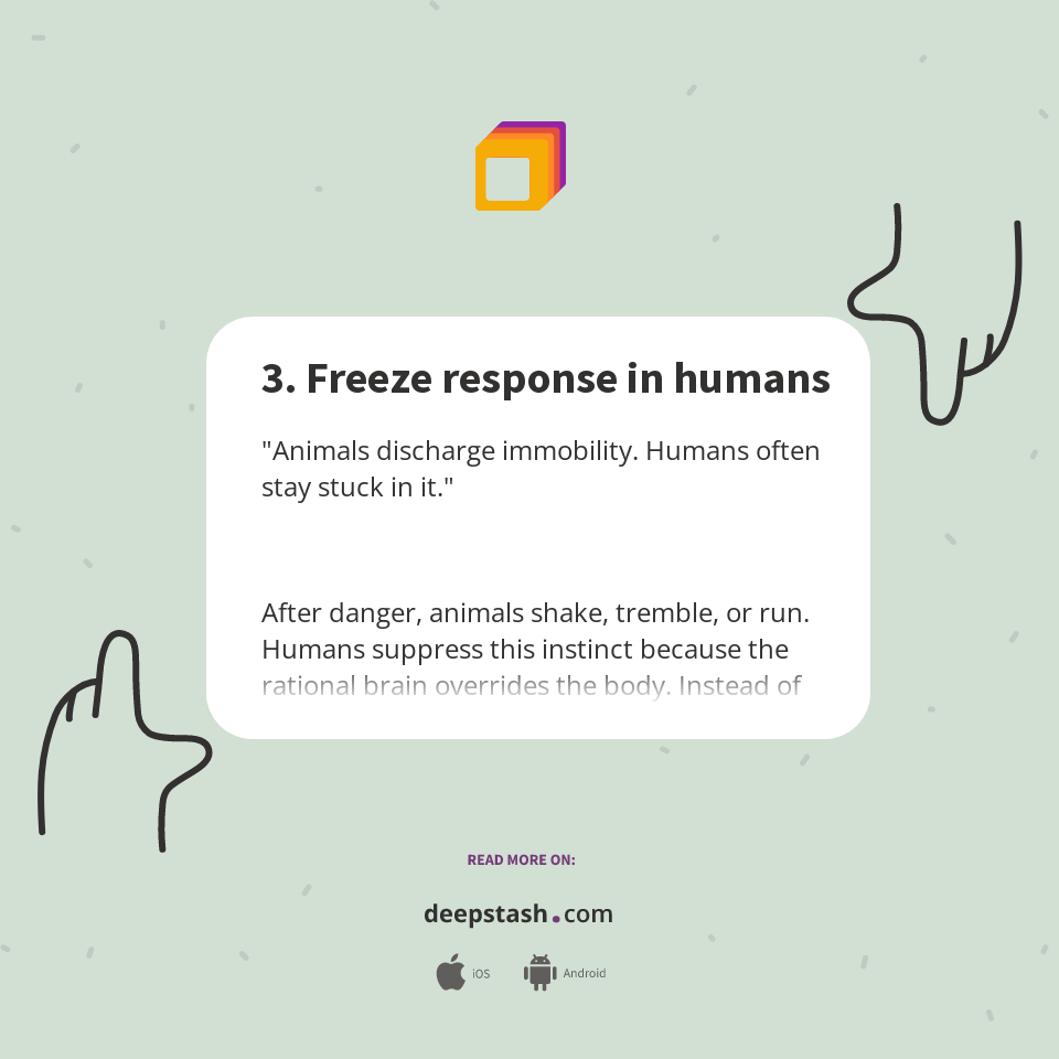 3. Freeze response in humans - Deepstash