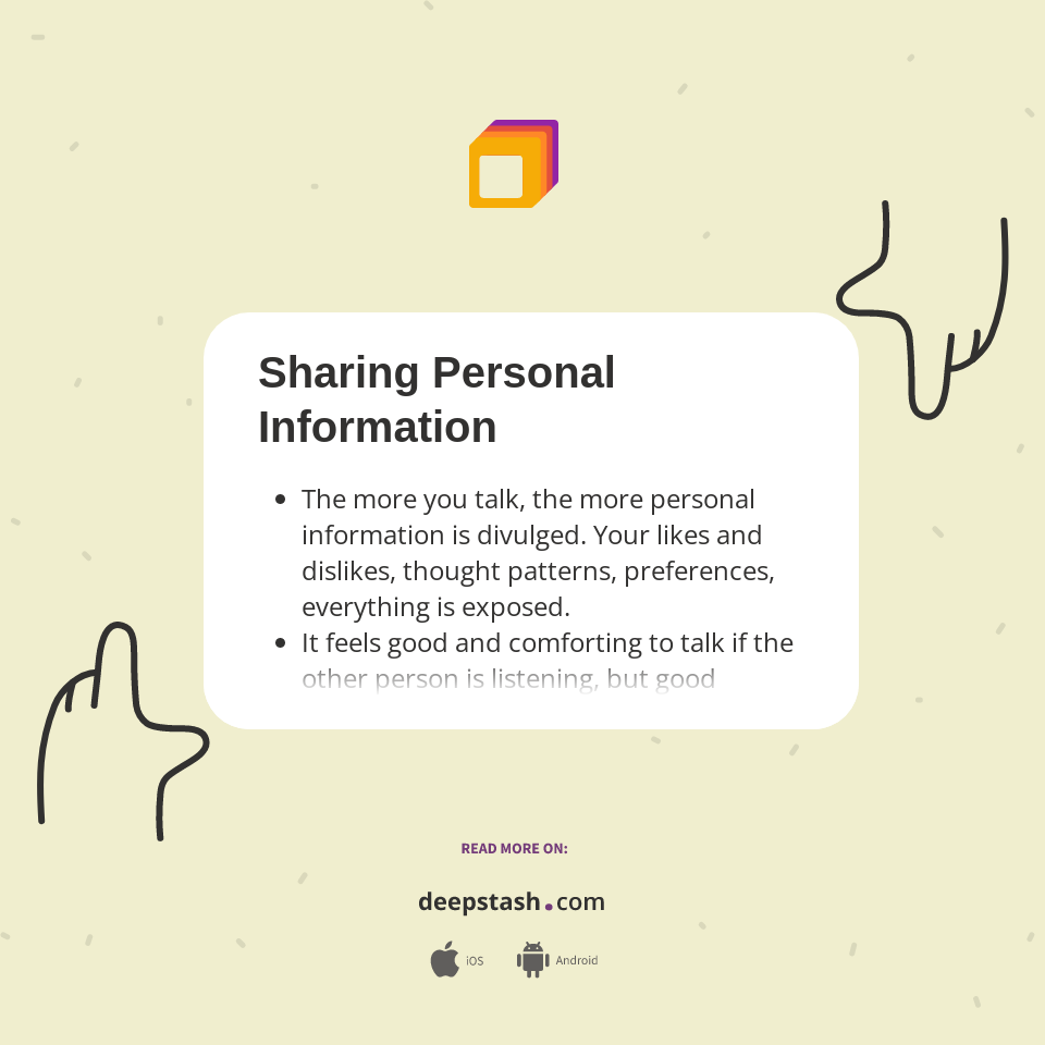Sharing Personal Information - Deepstash