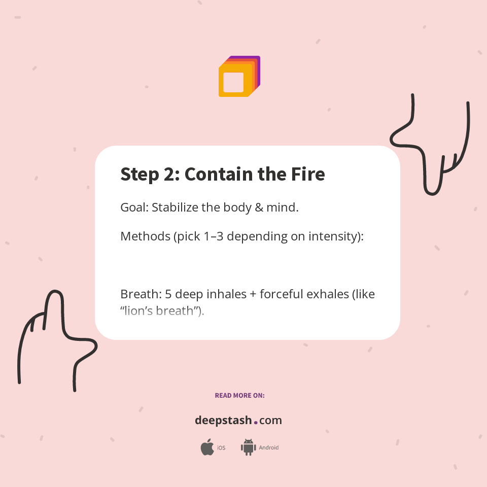 Step 2: Contain the Fire - Deepstash