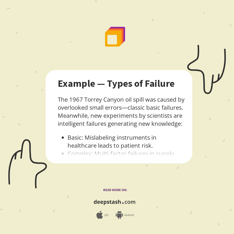 Example — Types of Failure - Deepstash