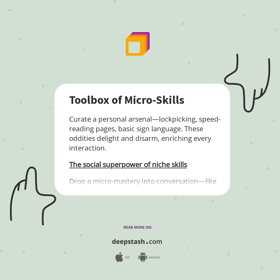Toolbox of Micro-Skills - Deepstash