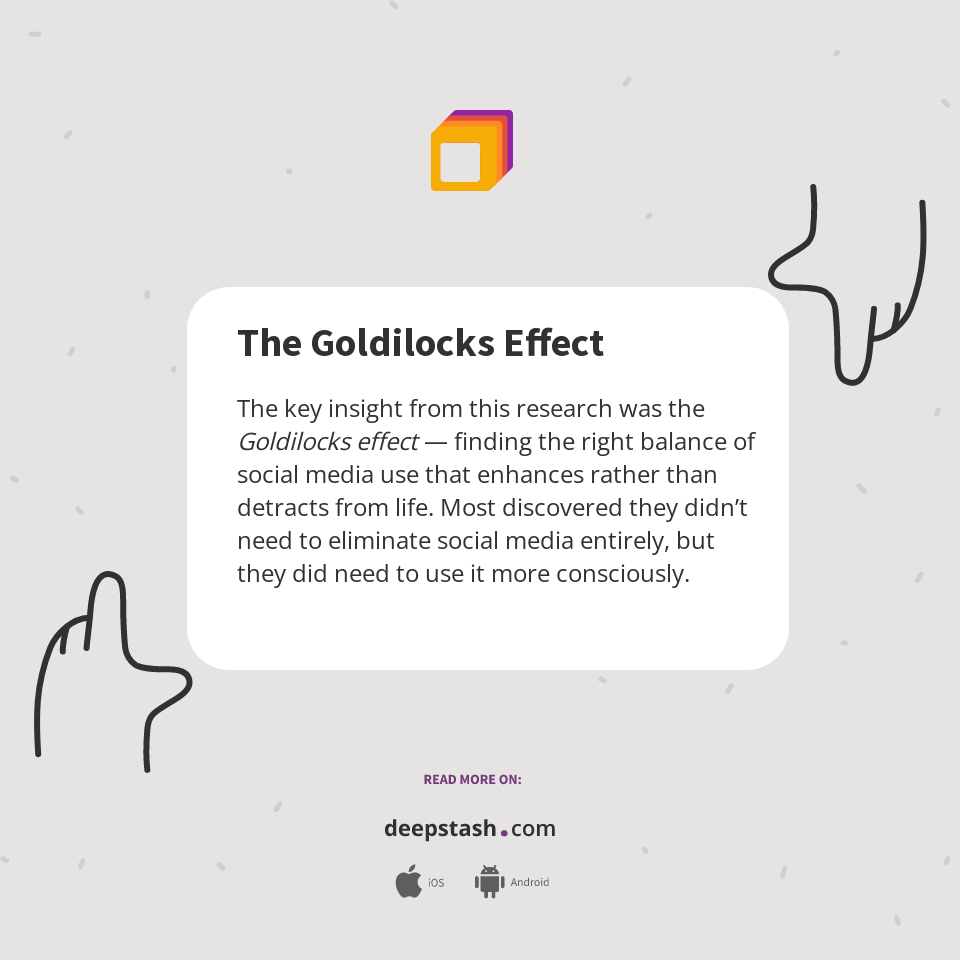 The Goldilocks Effect - Deepstash