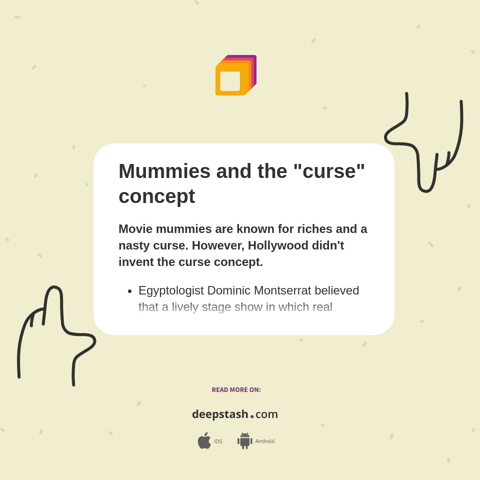Mummies and the "curse" concept - Deepstash