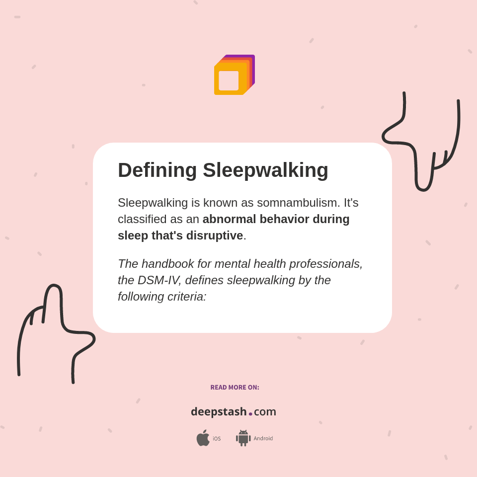 Defining Sleepwalking - Deepstash