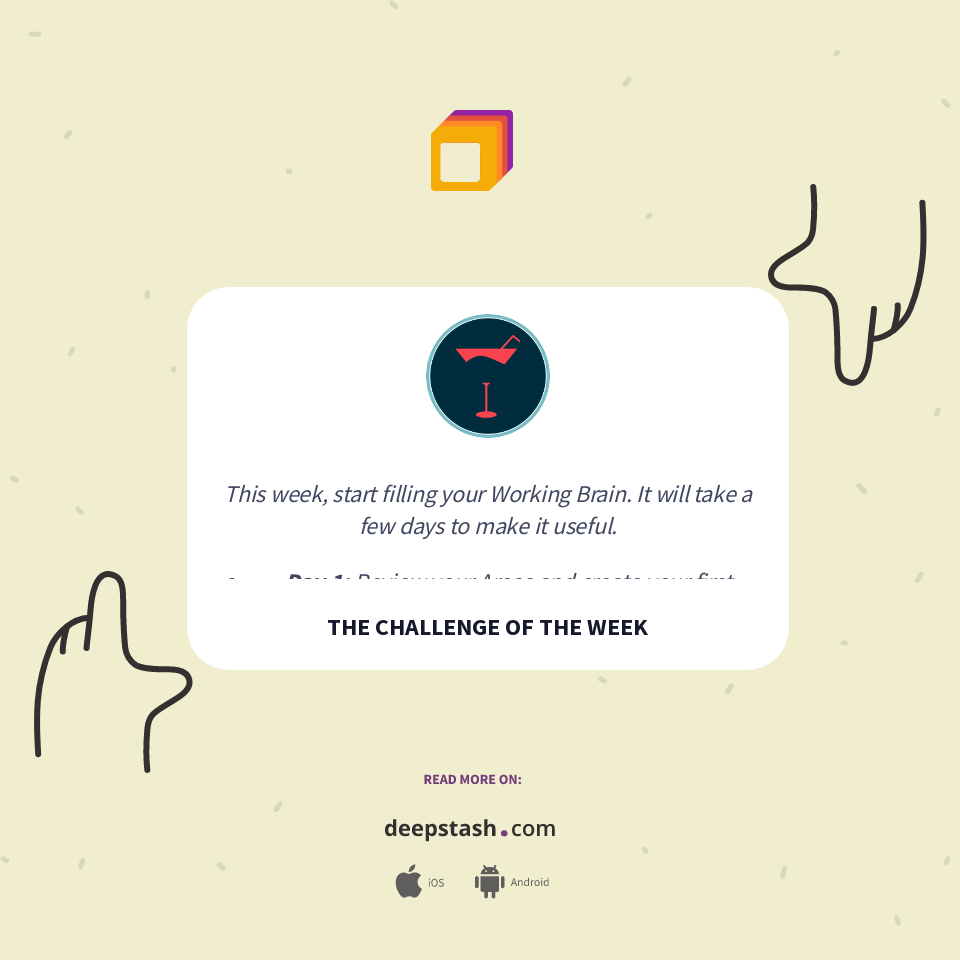 Quote by THE CHALLENGE OF THE WEEK - Deepstash