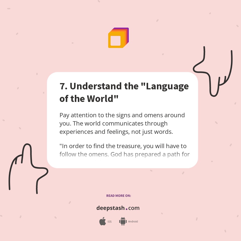 7. Understand the "Language of the World" - Deepstash