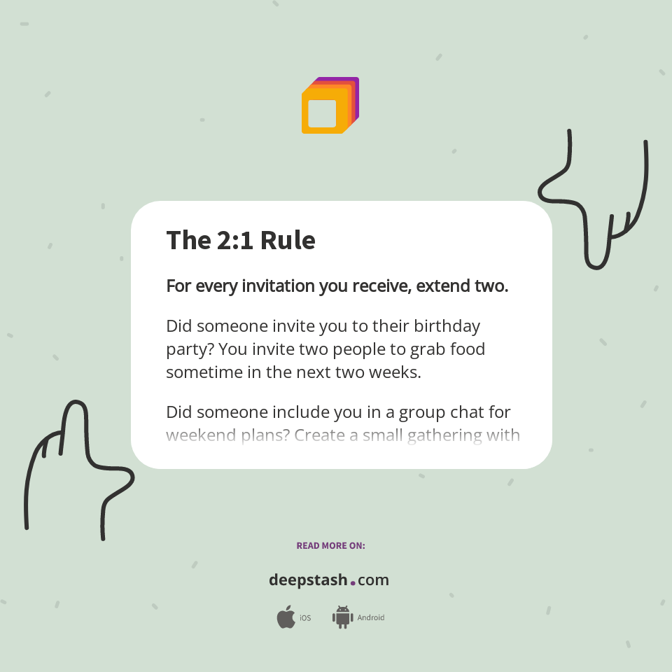 The 2:1 Rule - Deepstash