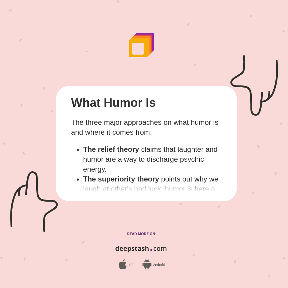 What Humor Is - Deepstash