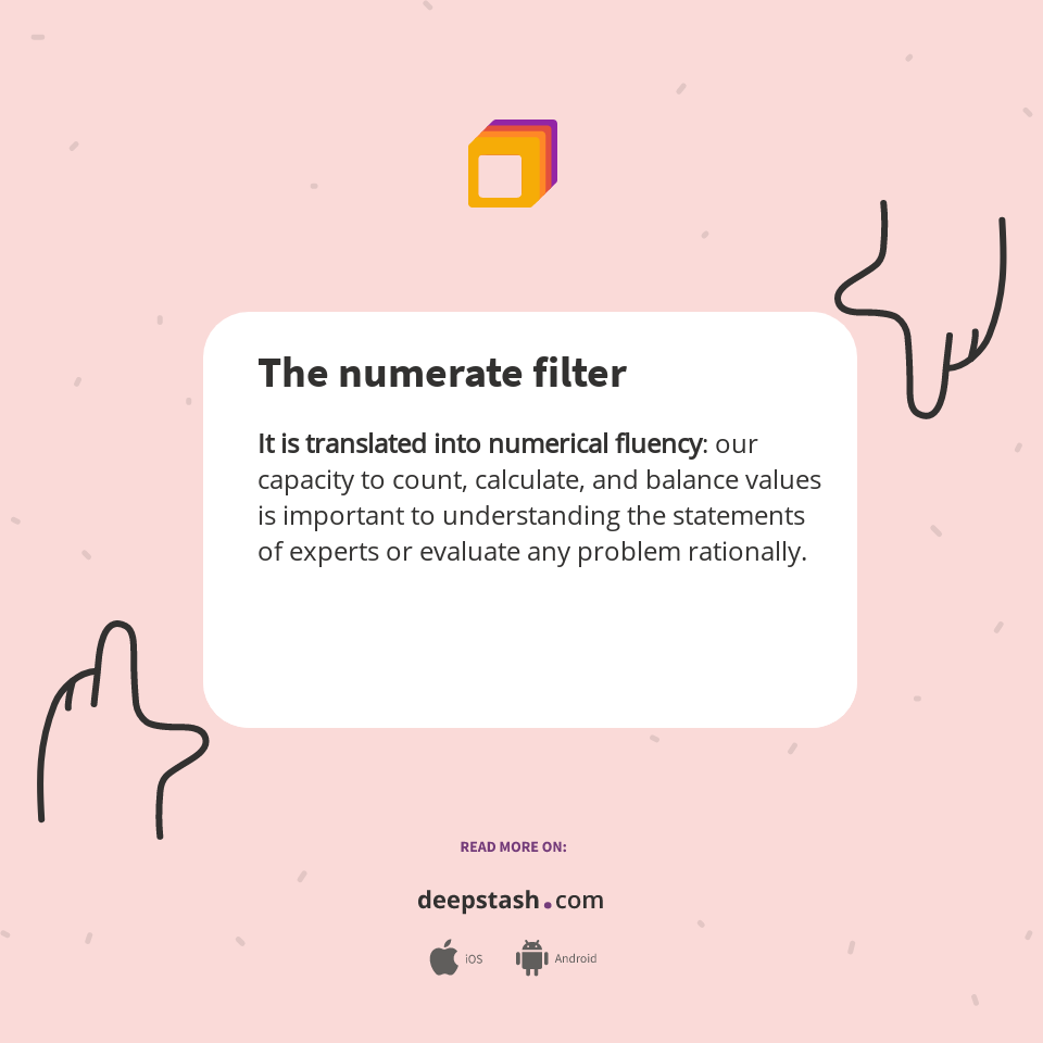 The numerate filter - Deepstash