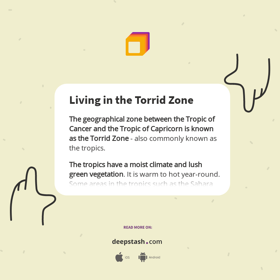 Living in the Torrid Zone - Deepstash