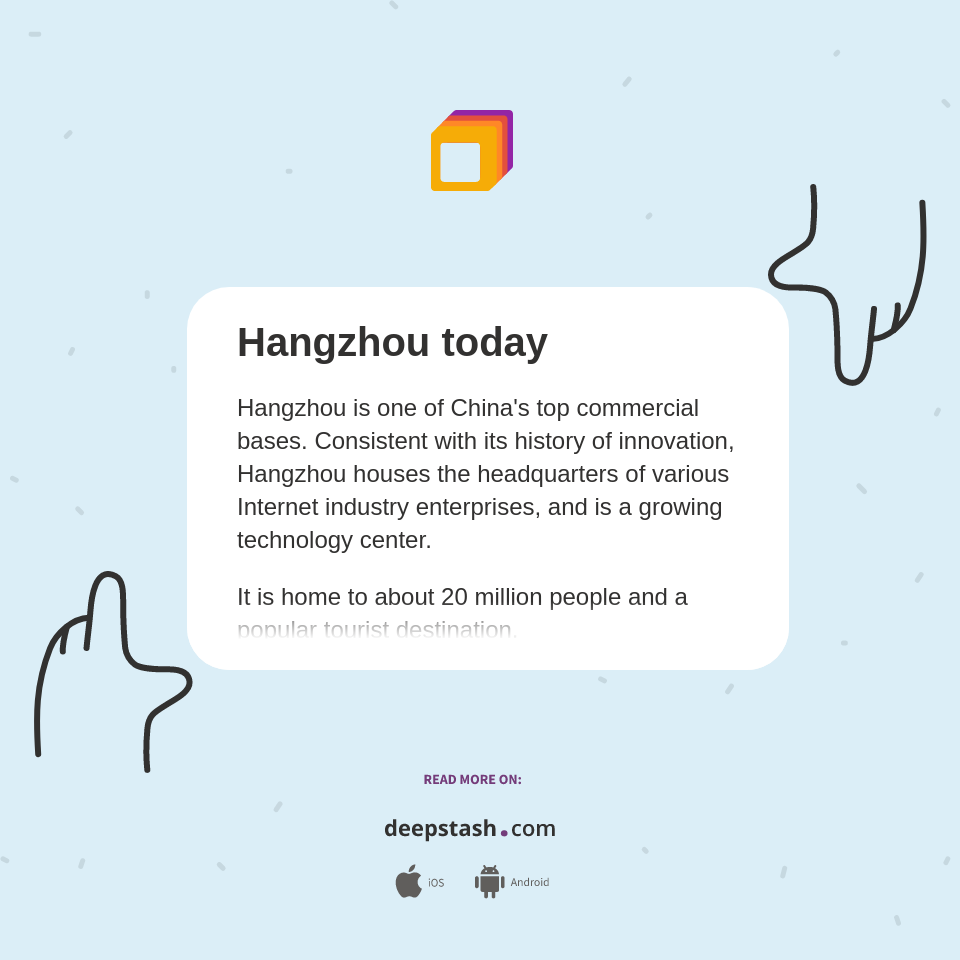 Hangzhou today - Deepstash