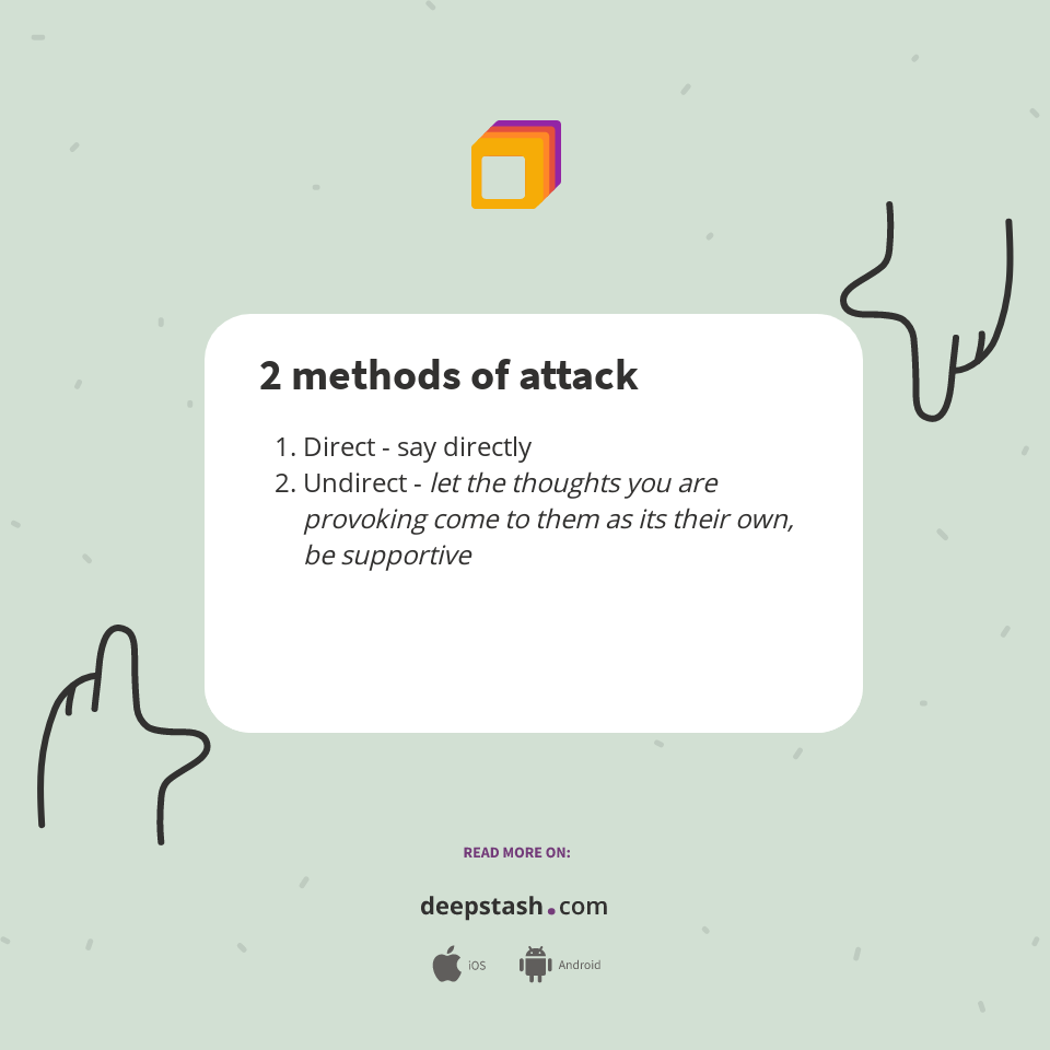 2 methods of attack - Deepstash