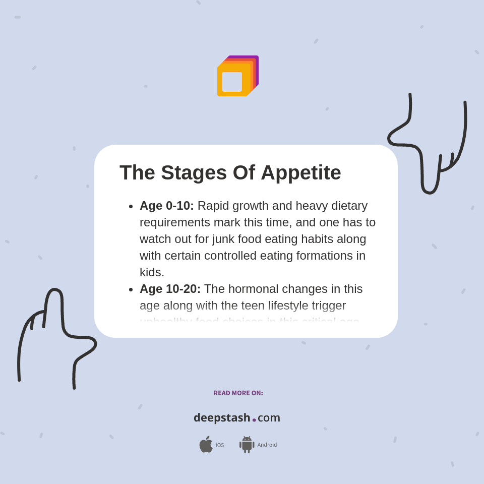 The Stages Of Appetite - Deepstash