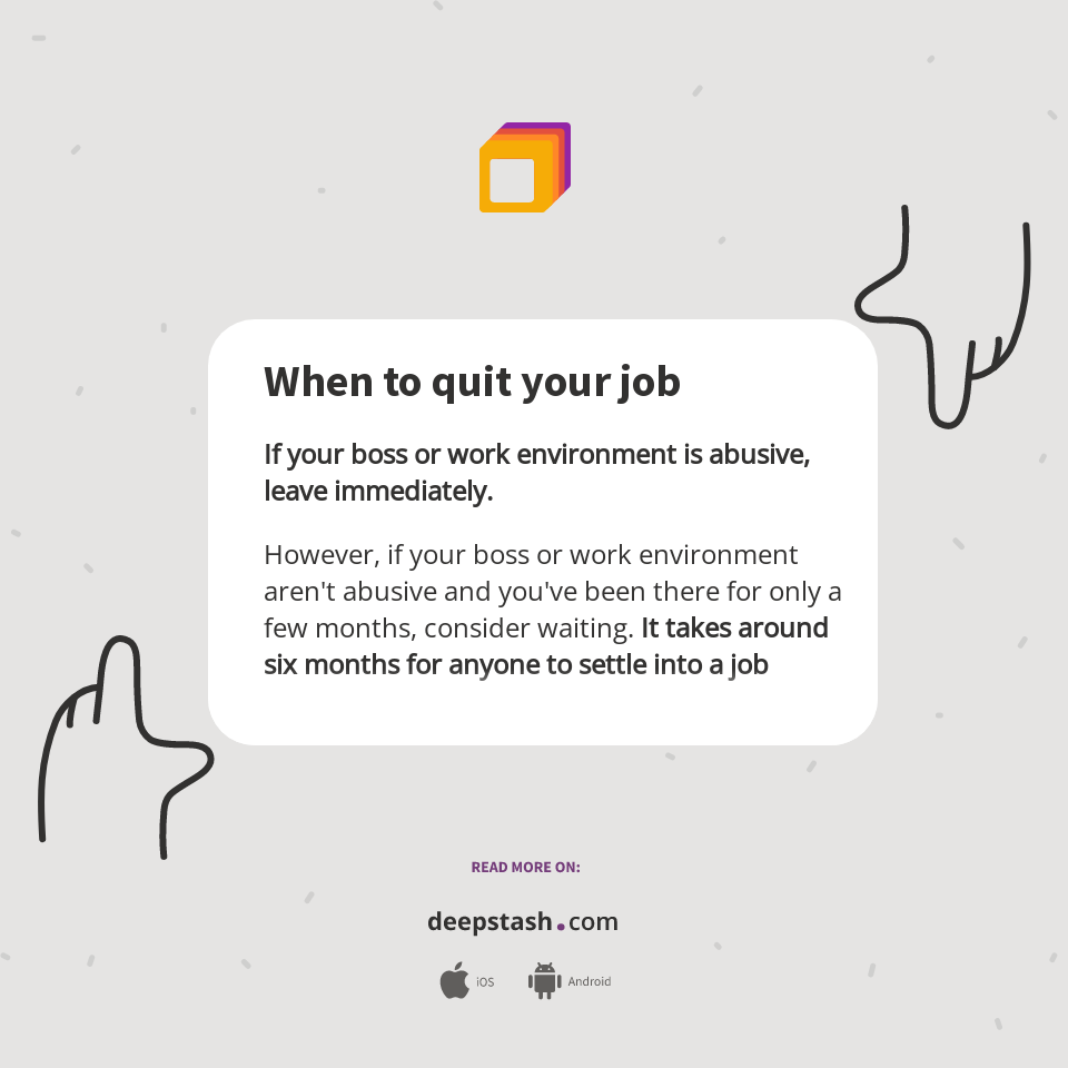 When To Quit Your Job Deepstash when-to-quit-your-job-deepstash