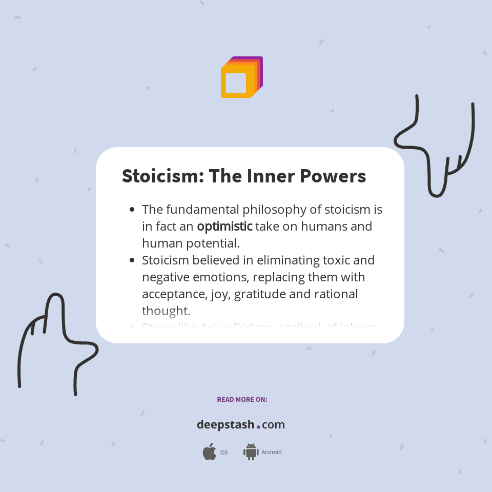 Stoicism: The Inner Powers - Deepstash