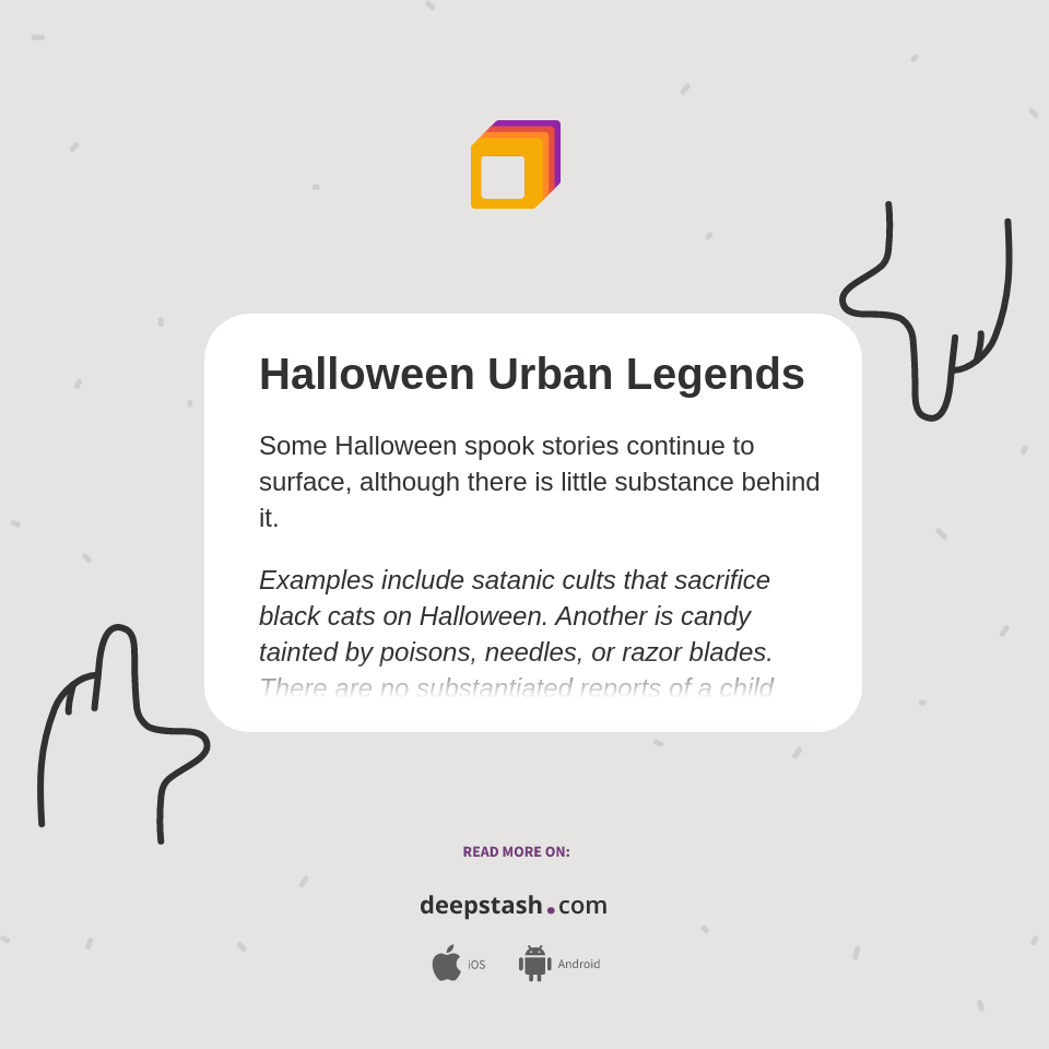 Halloween Urban Legends - Deepstash