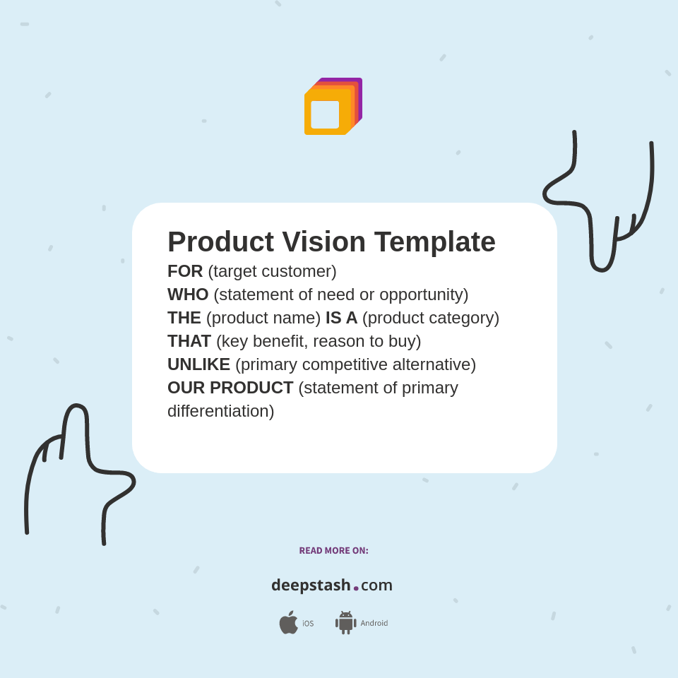 Product Vision Template - Deepstash
