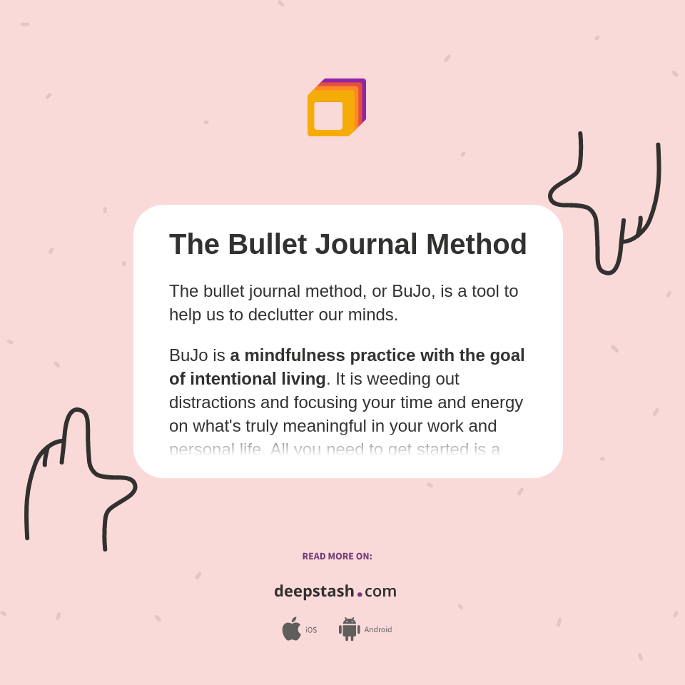 The Bullet Journal Method - Deepstash