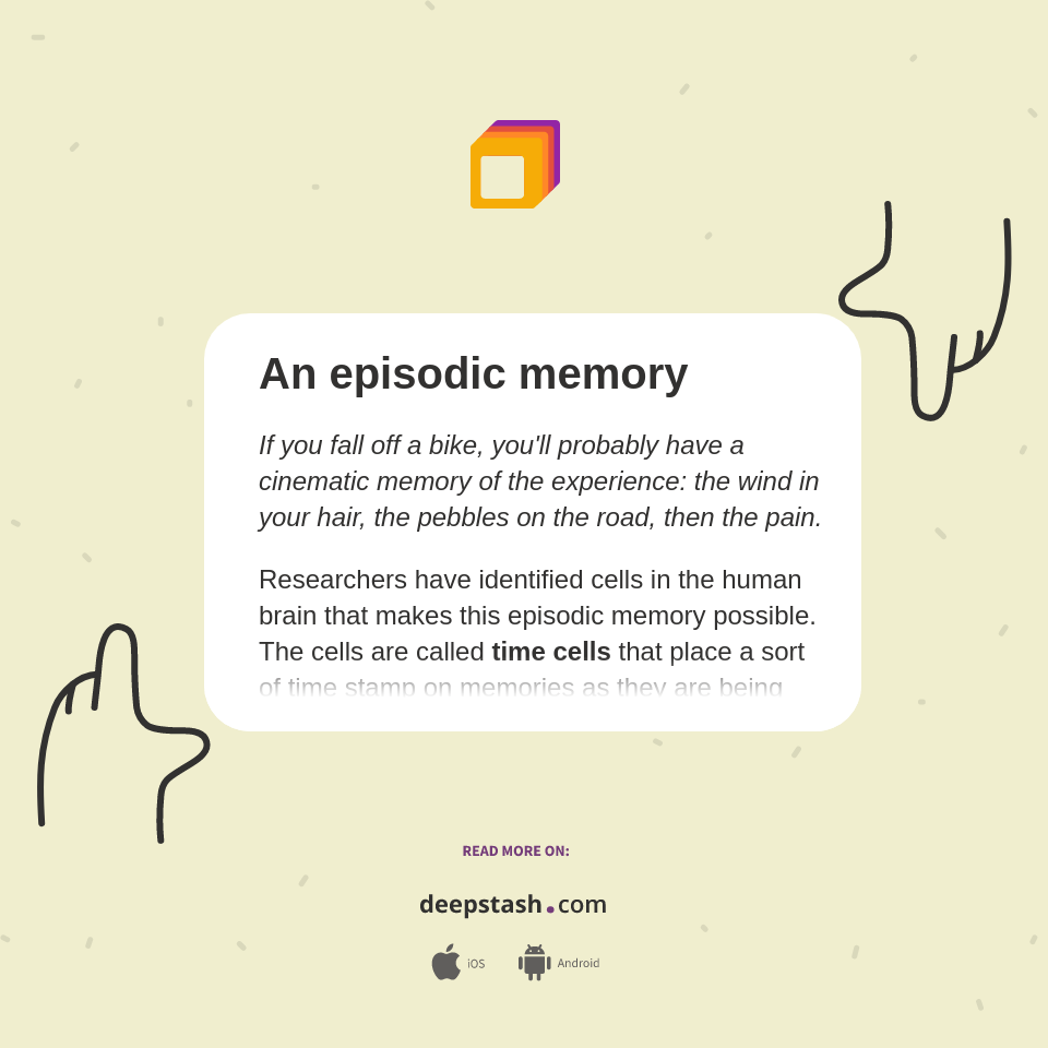 An episodic memory - Deepstash