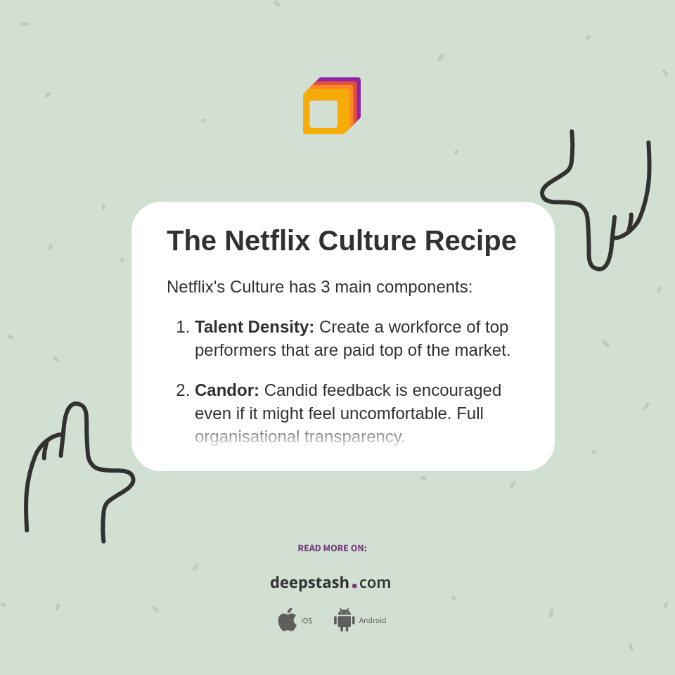 The Netflix Culture Recipe - Deepstash