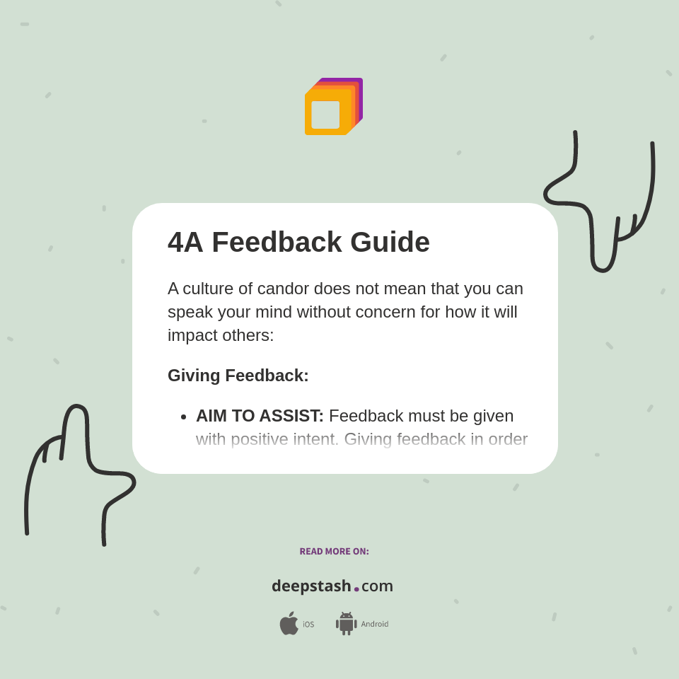 4A Feedback Guide - Deepstash