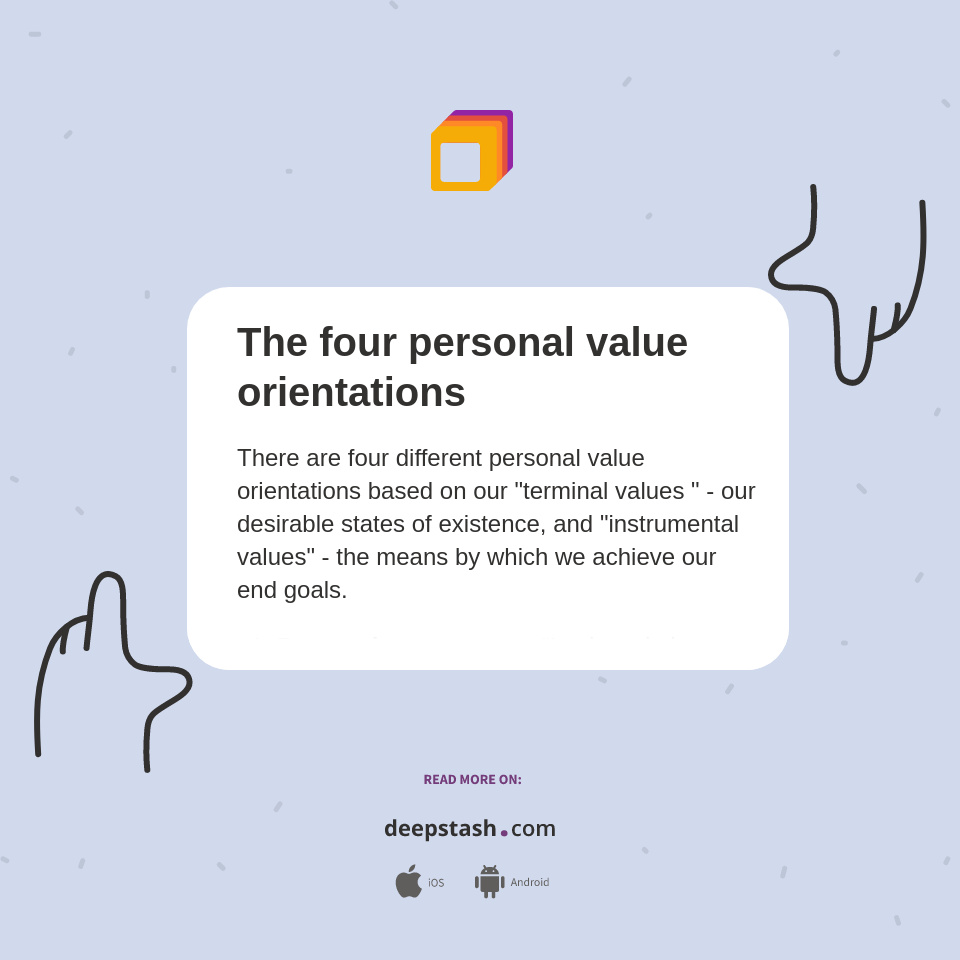 The four personal value orientations - Deepstash