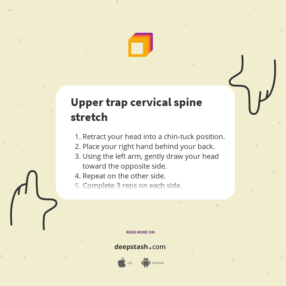 Upper trap cervical spine stretch - Deepstash
