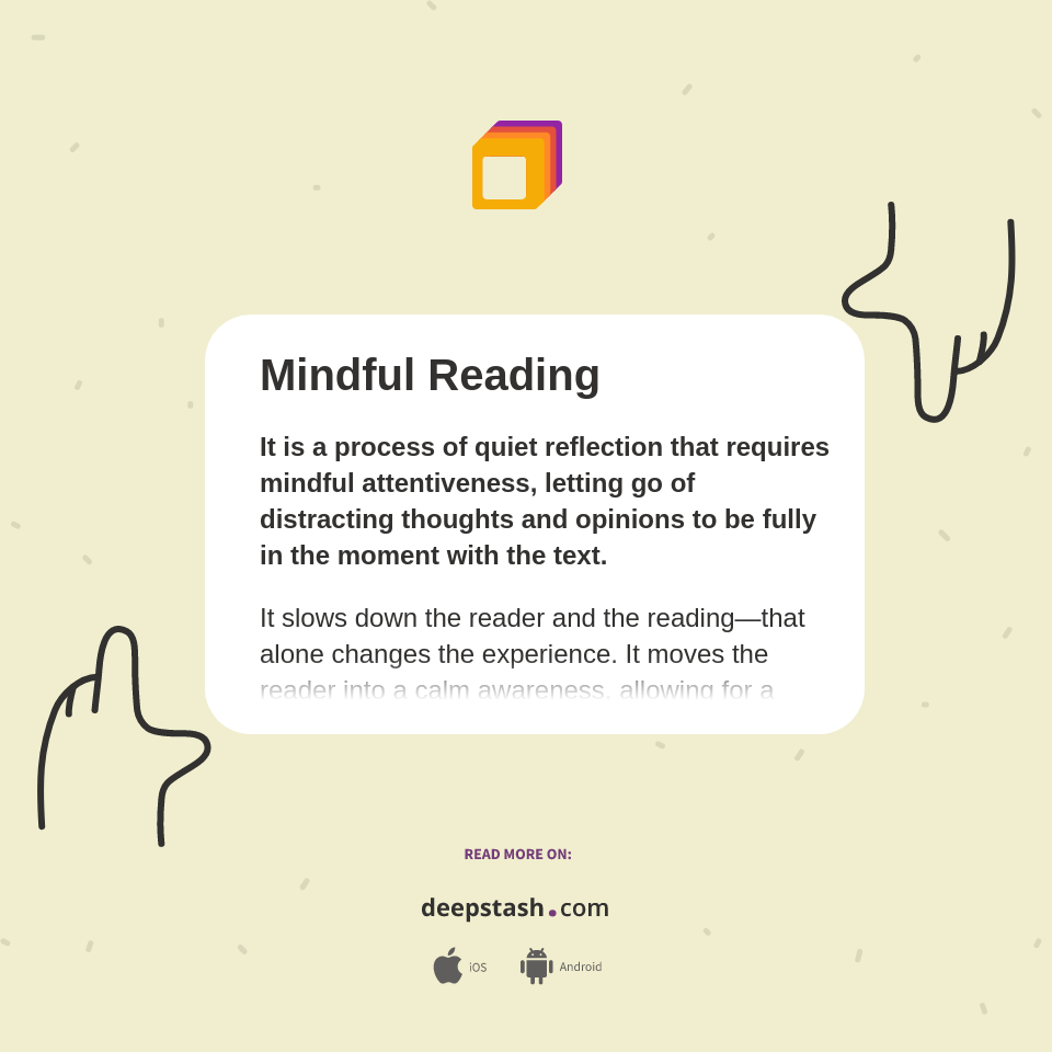 Mindful Reading - Deepstash