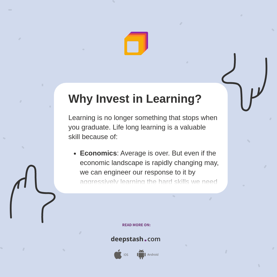 Why Invest in Learning? - Deepstash