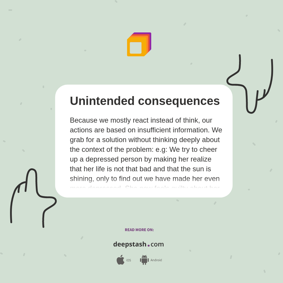 Unintended consequences - Deepstash