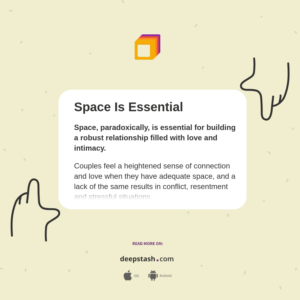 Space Is Essential - Deepstash