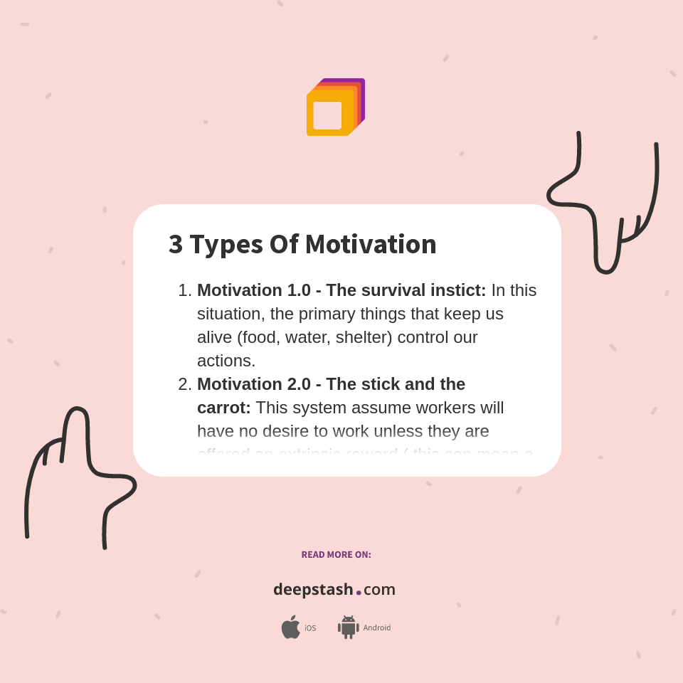 3 Types Of Motivation - Deepstash