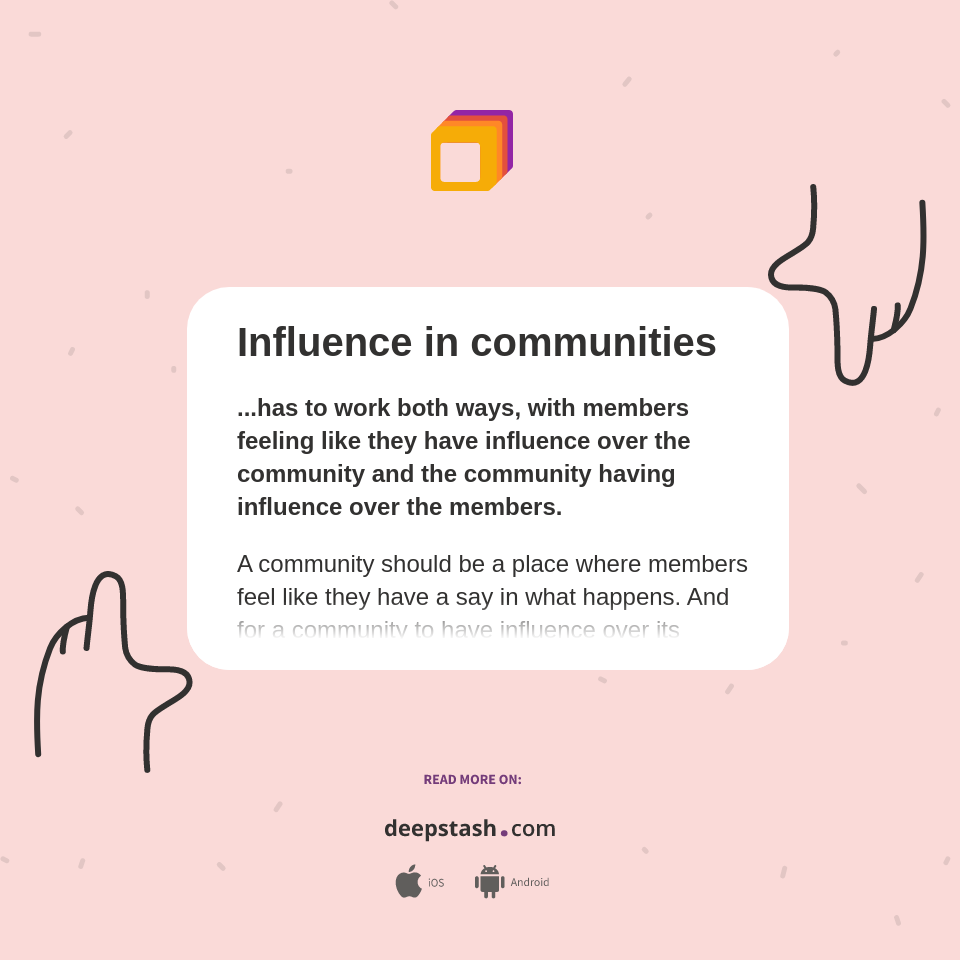 Influence in communities - Deepstash