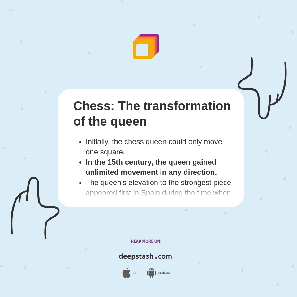Chess: The transformation of the queen - Deepstash