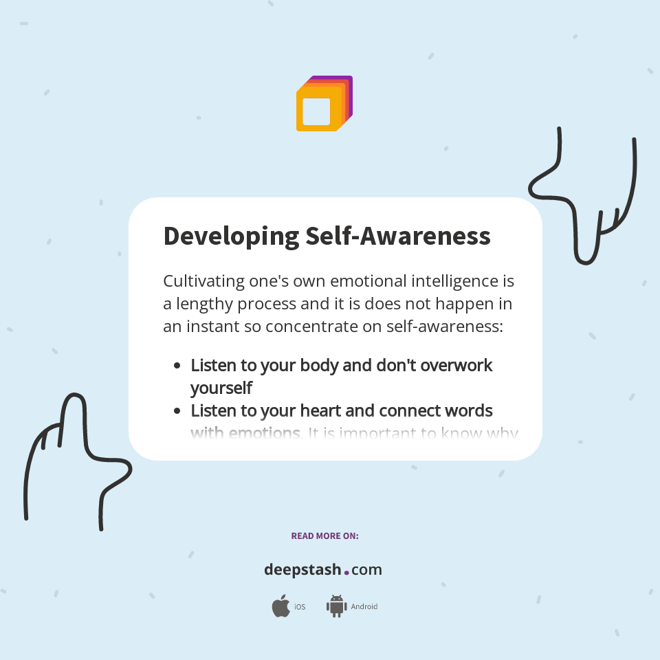 Developing Self-Awareness - Deepstash