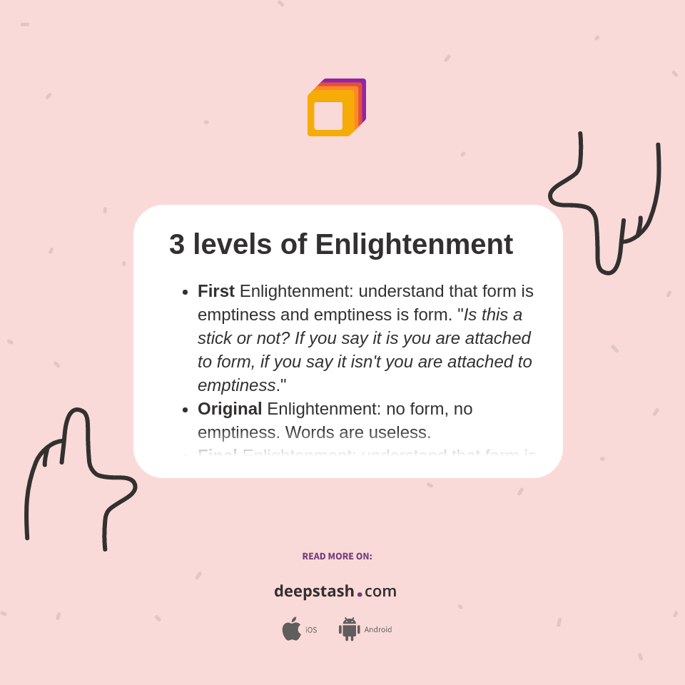 3 levels of Enlightenment - Deepstash