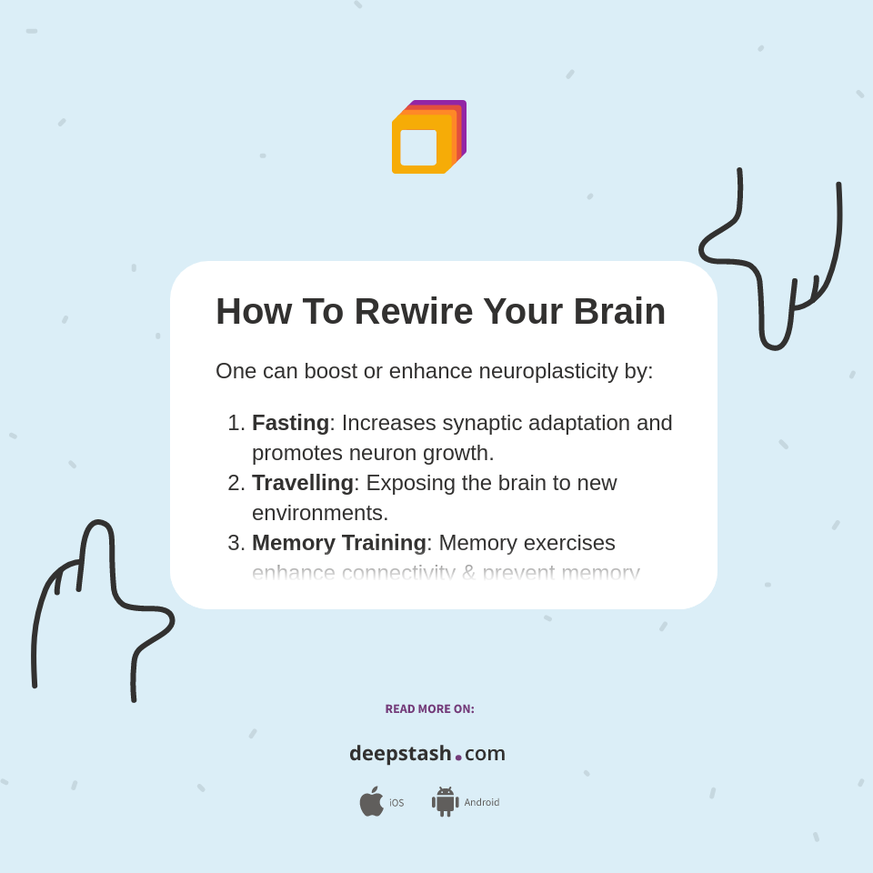 How To Rewire Your Brain - Deepstash