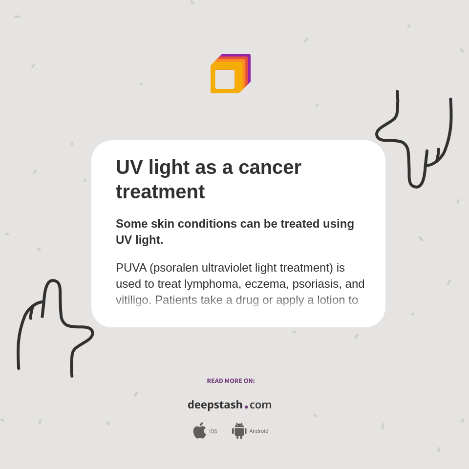 UV light as a cancer treatment - Deepstash