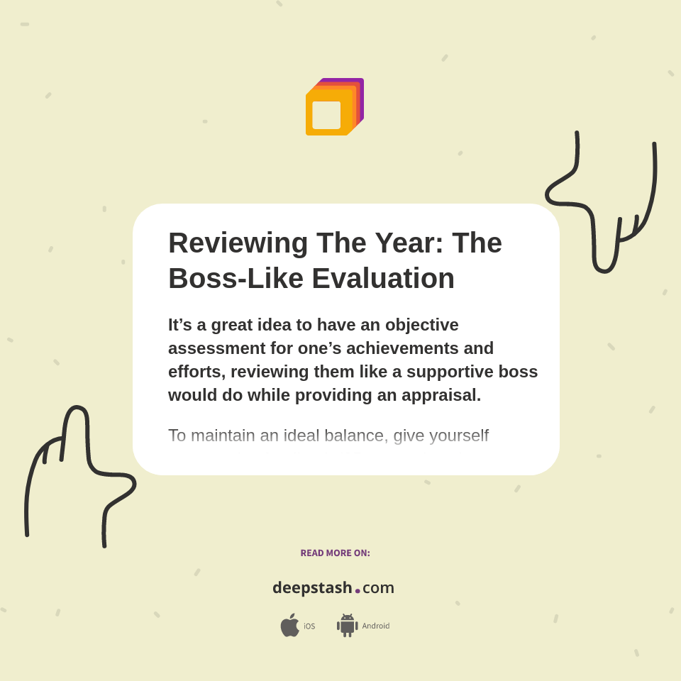Reviewing The Year: The Boss-Like Evaluation - Deepstash