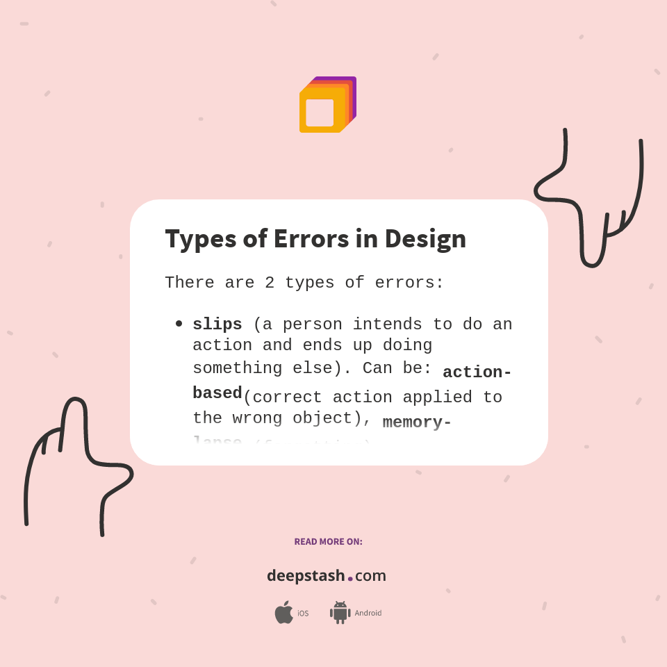 Types of Errors in Design - Deepstash