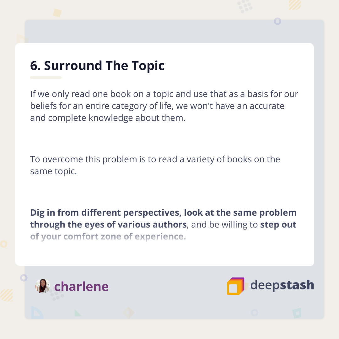 6. Surround The Topic - Deepstash